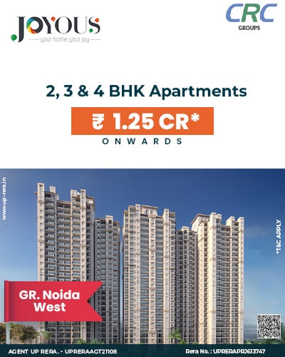CRC JOYOUS 2/3 BHK Flat in Techzone IV Noida Extension Greater Noida West